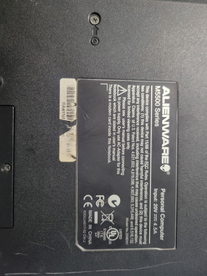 Alienware M5500 | eBay