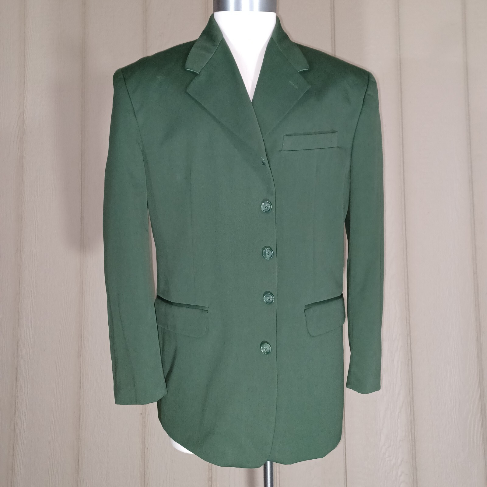 Vanetti Blazer Mens 44R Green Suit Jacket Sport Coat Interview VINTAGE ...