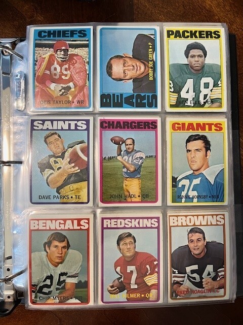 1972 Topps Vintage Complete Football Set Series 1&2 (263) Staubach RC ...