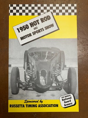 1950 Hot Rod POSTER Rusetta Timing Vintage Drag Racing 20X13 Man Cave ...