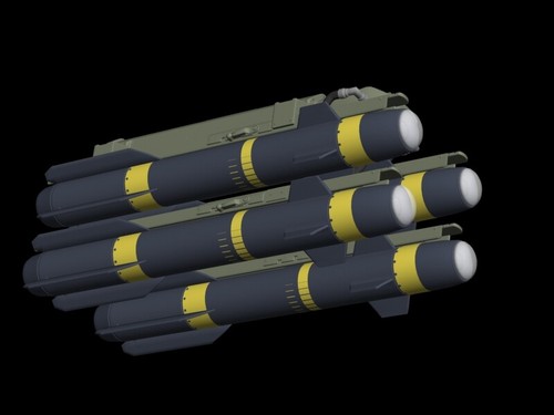 M299/M310 Launcher with AGM-114 Hellfire or AGM-179 JAGM, multiple ...