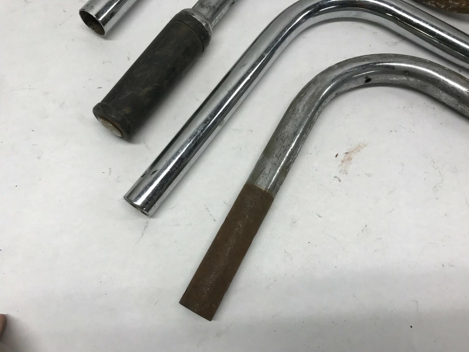 Harley Ironhead Sportster 2 Piece Buckhorn Handlebars Bars Left sides ...