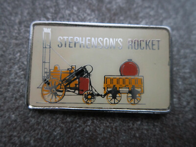 Stephenson's Rocket Pin Badge Button (L22B) | eBay Australia