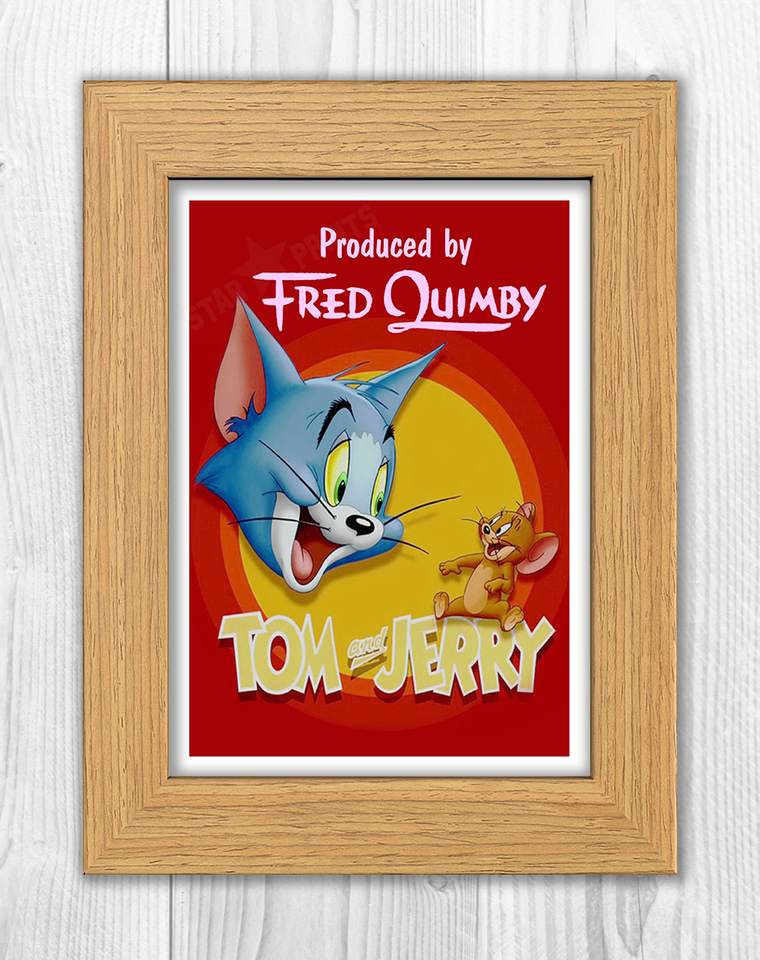 Tom & Jerry A4 Fred Quimby reproduction signature poster with choice of ...