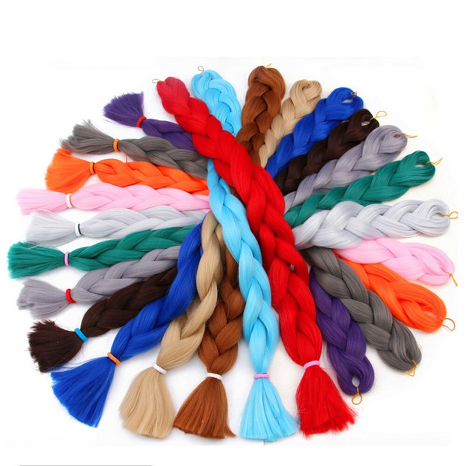 82'' Synthetic Kanekalon Jumbo Braids African Box Twist Braiding Hair ...