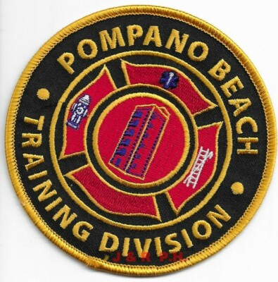 Pompano Beach Training Division, Florida (4" round size) fire patch | eBay