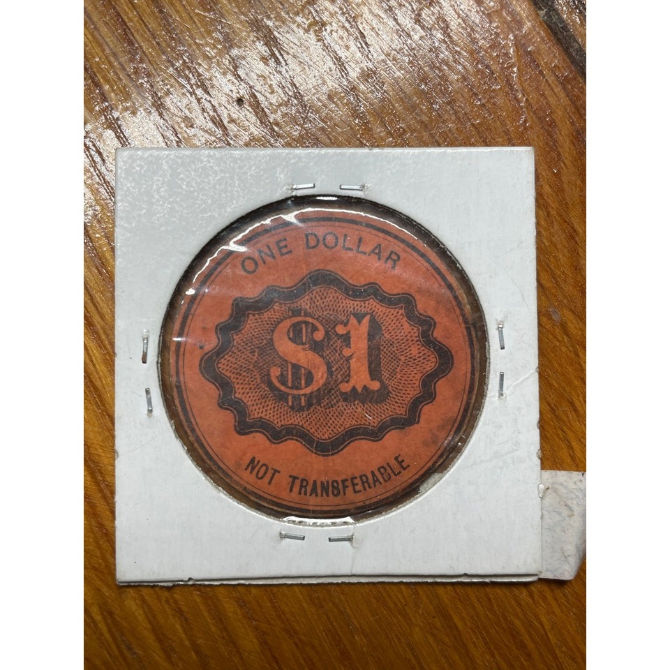 Rare vintage paper token. Overall Virginia. Warren County. 1 dollar for ...