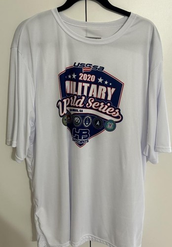 2020 USSSA Military World Series T-Shirt. 3XL. White with Graphics ...