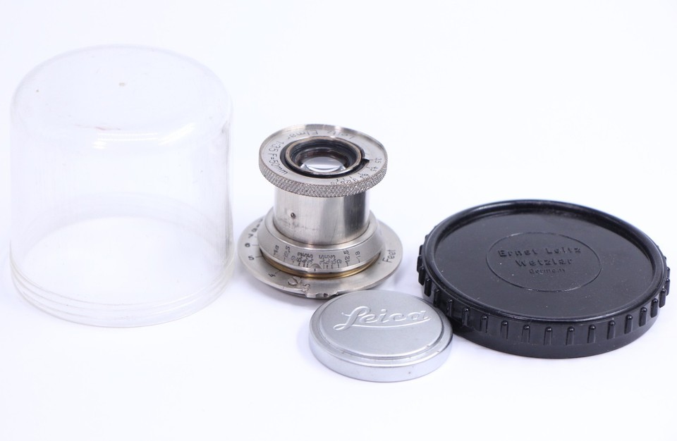 Early Leitz Elmar Nickel 50mm F3.5 No Serial Leica Ltm m39 Lens Free US ...