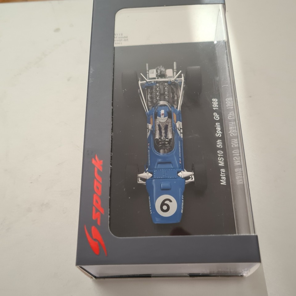 Spark 1/43 model S1588 Matra MS10 1968 Spanish GP - Beltoise | eBay UK