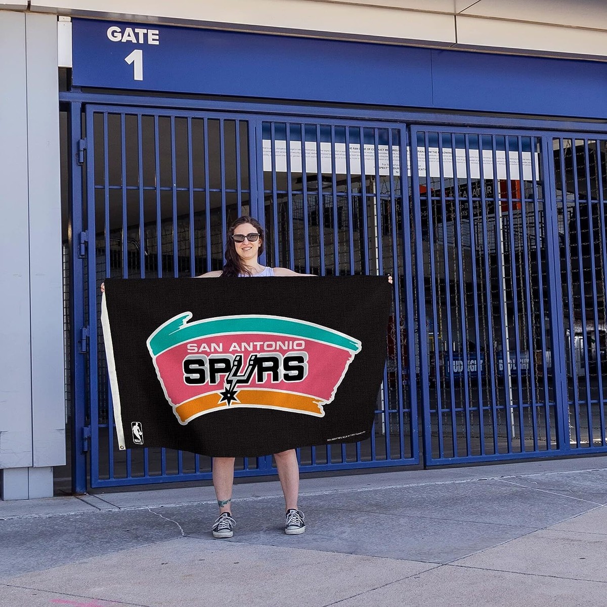 San Antonio Spurs Banners NBA San Antonio Spurs Double Sided Car Flag