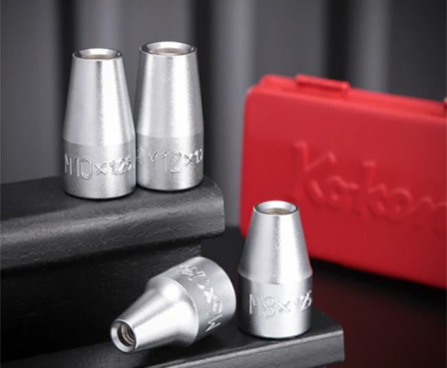 Koken 4203MF 1/2" Stud Bolt Setter Socket Set of 4 Pcs Metal Case ...