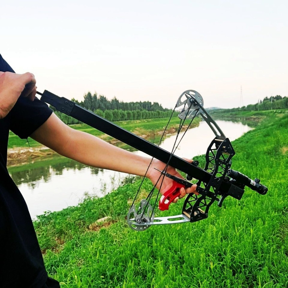 Full Metal Repeating Compound Bow Rapid 40 Balls Automatic Self Loading ...