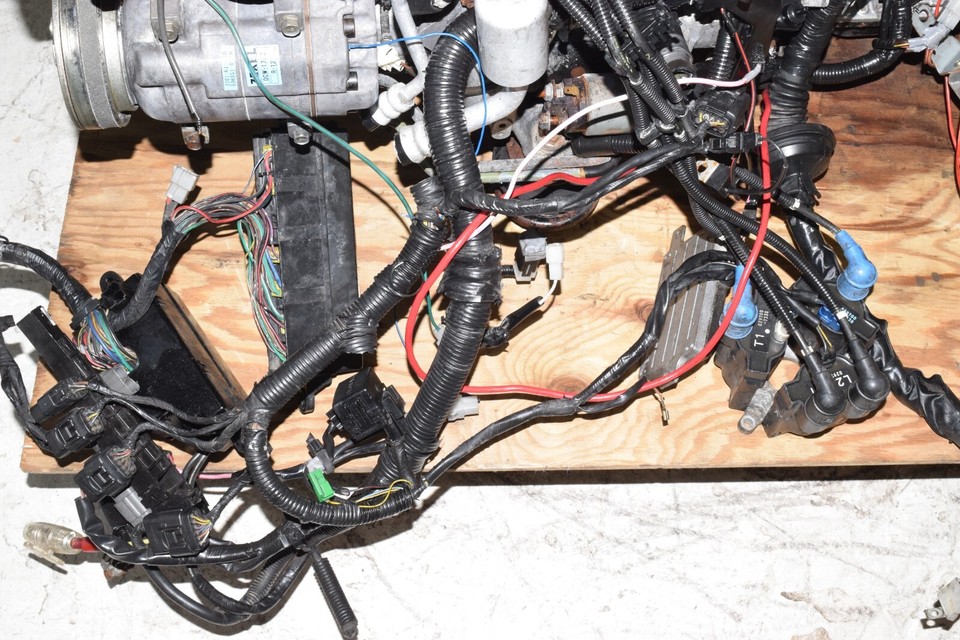 13B-RE JDM Mazda RX7 Cosmo Rotary Motor 13B-TT RX-7 Engine Wire Ecu ...