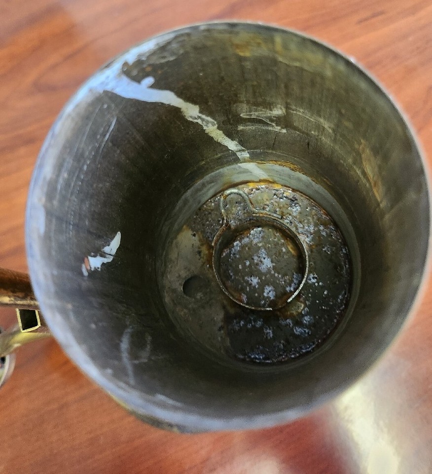 Antique Manhattan Brass Co. MILLER Student Oil Lamp Early original Pat ...