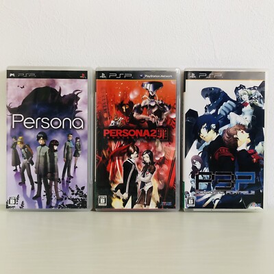 PSP Persona 1 & 2 sin & 3 set of 3 game Playstation Portable Atlus ...