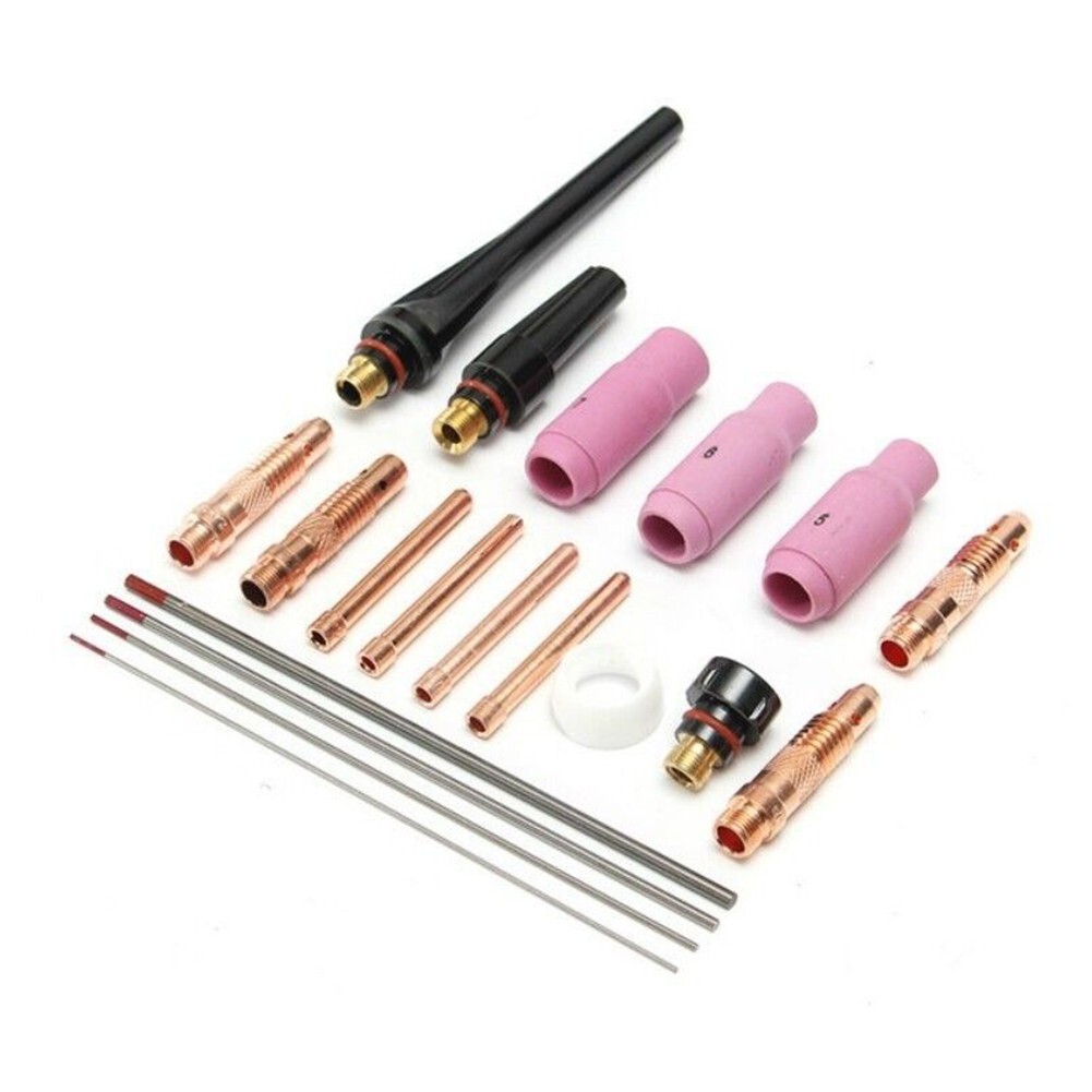 WP TIG Welding Torch Accessory Kit – Tungsten Electrodes and Cups – 19 ...