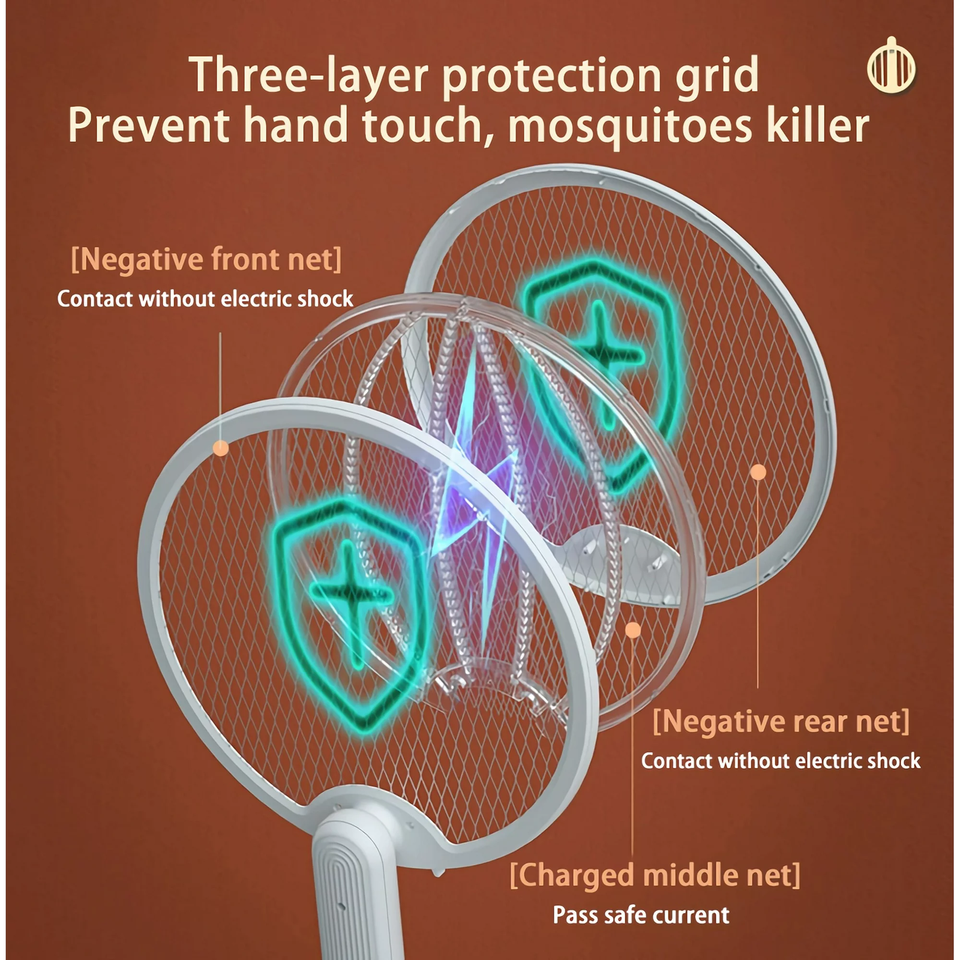 ⚡2Pack Electric Fly Swatter Bug Zapper Zap Mosquito Killer Pest Insect ...