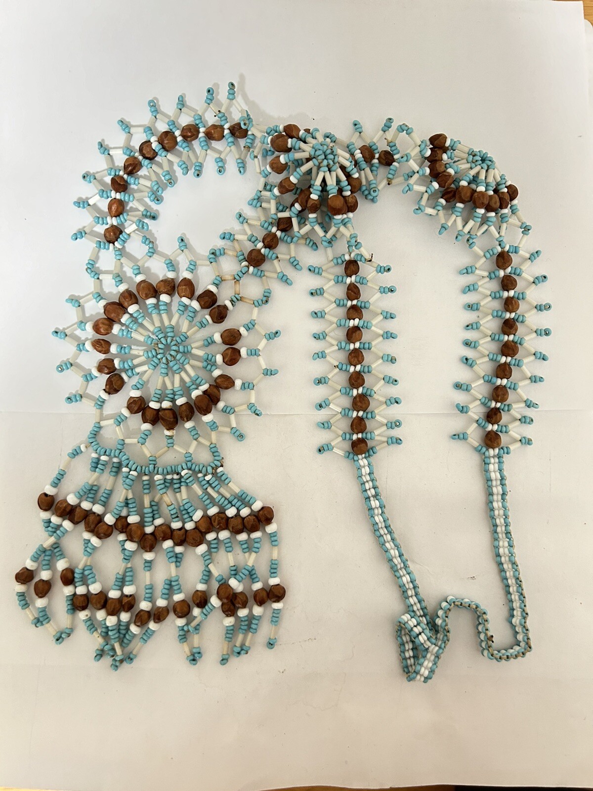 Native American Seed Bead Beaded Necklace Star Burst … - Gem