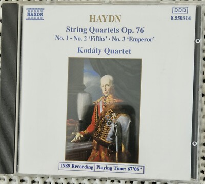 String Quartets Op 76, 1-3 by Haydn (CD, 1992) 730099531429| eBay