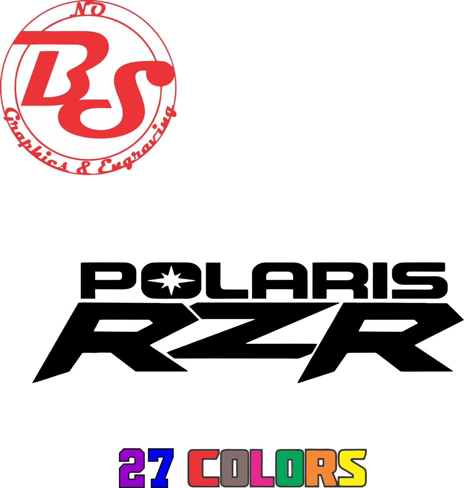 6"-9" Polaris Vinyl Decal Snowmobile Send It Racing Snow Sport Bike ATV ...