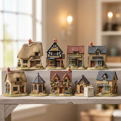Lilliput Lane Collection Lot of 9 Retired Cottages & Shops England ...