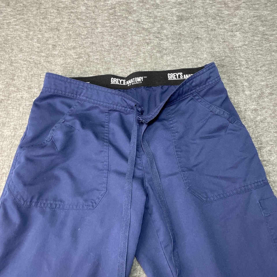Greys Anatomy Scrubs Women Small Relaxed Fit Navy Pants Scrubs Back ...