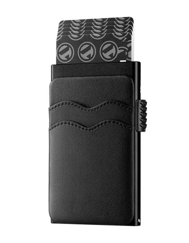 Smart Minimalist Slim Wallet with Leather Slots RFID Blocking Metal ...