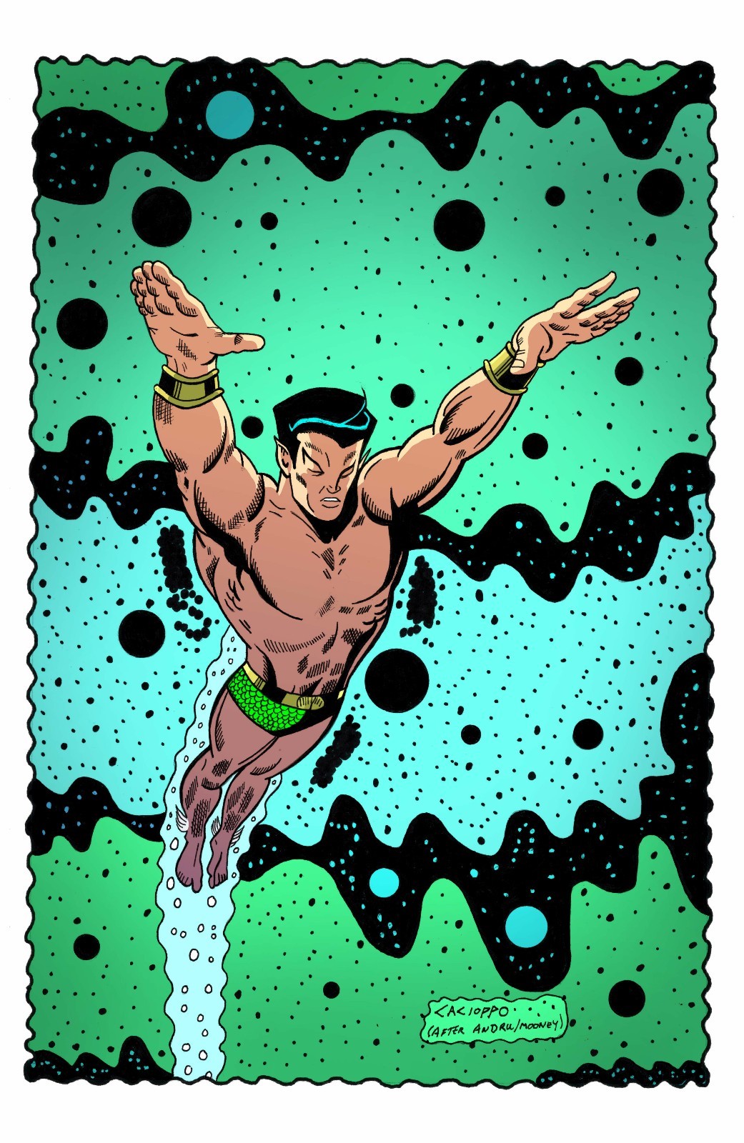 ANTHONY CACIOPPO~SUBMARINER SIGNED PRINT~WOW! | eBay