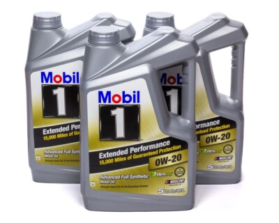 Mobil 1 Motor Oil 0w20 EP Oil Case 3x5 Qt Bottles Dexos | eBay