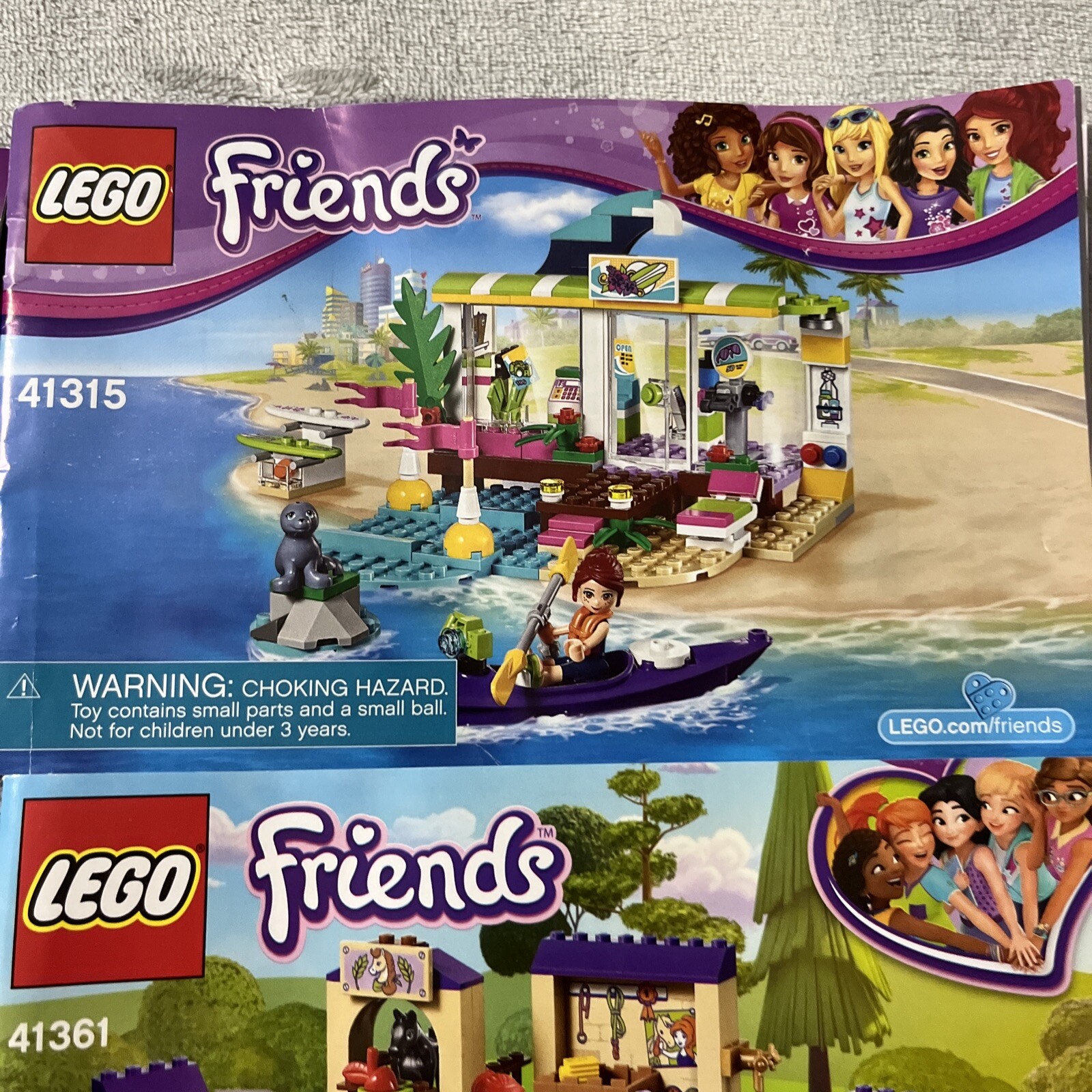 LEGO Friends Instruction Manual Only Lot Of 4 41385, 41361, 41315 ...