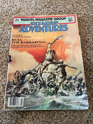 VINTAGE 1981 Marvel Comics Magazines BIZARRE ADVENTURES #26 KULL THE ...