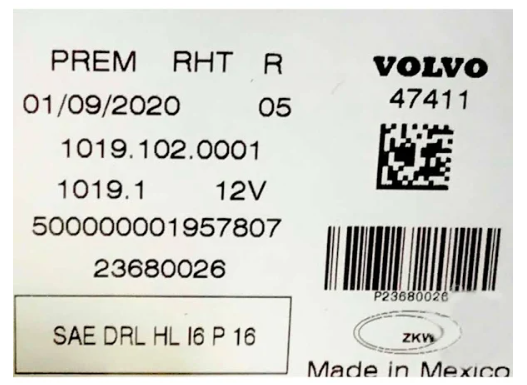 OEM VOLVO HEADLIGHT 78619544 RH - for sale online | eBay