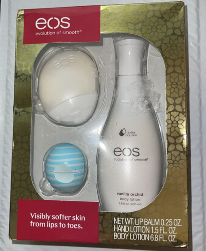 Eos Evolution of Smooth Vanilla Orchid Body + Hand Lotion + Lip Balm ...