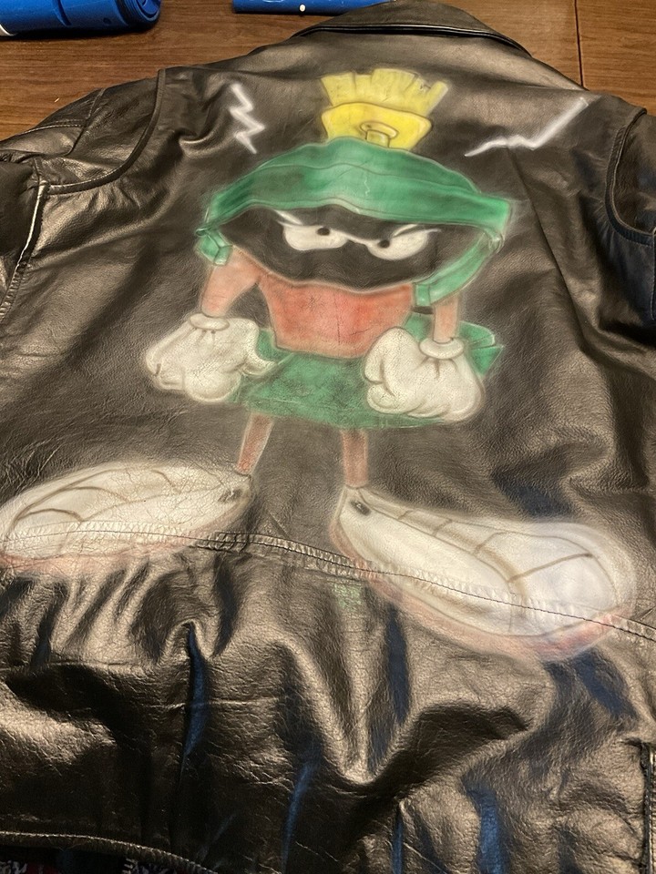 Vintage EXCELLED Custom Genuine Leather Motorcycle Jacket 48 Tall ...