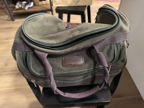 Orvis battenkill Tote Bag, Green Canvas and Leather | eBay