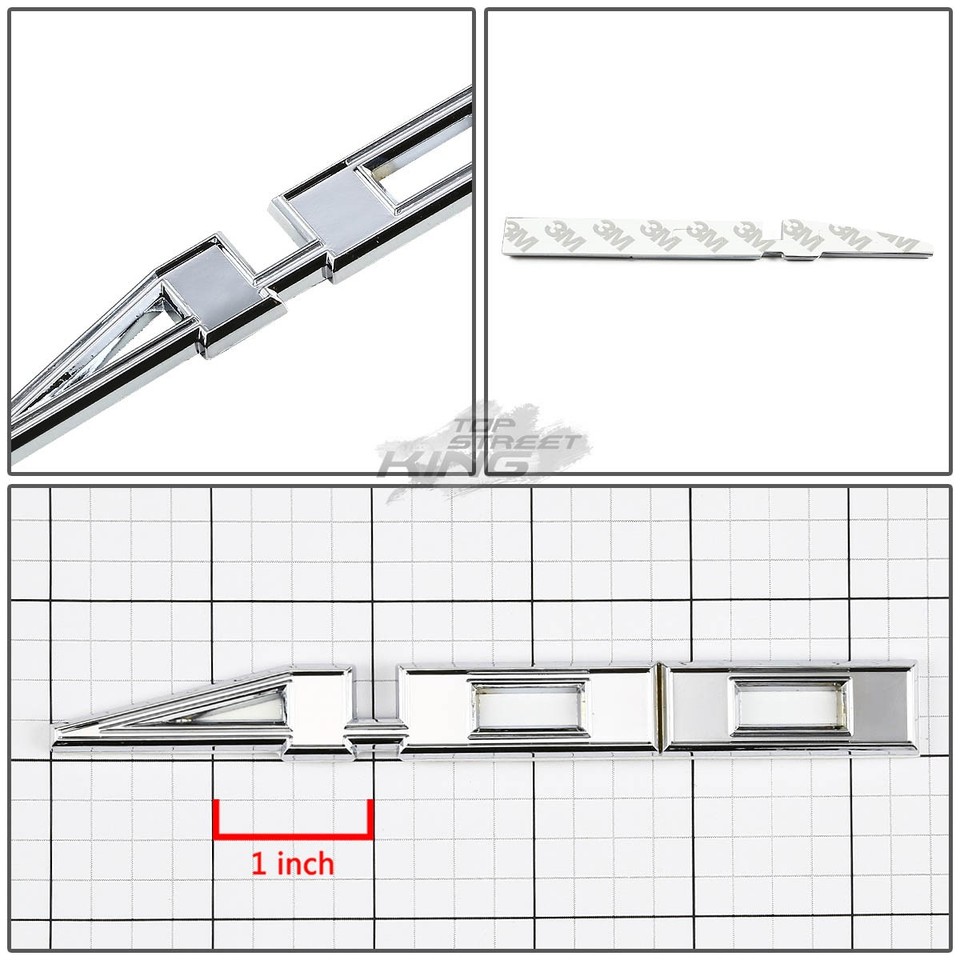 SILVER "400" LETTER CID LOGO TRIM BADGE METAL EMBLEM DECAL AUTO ...