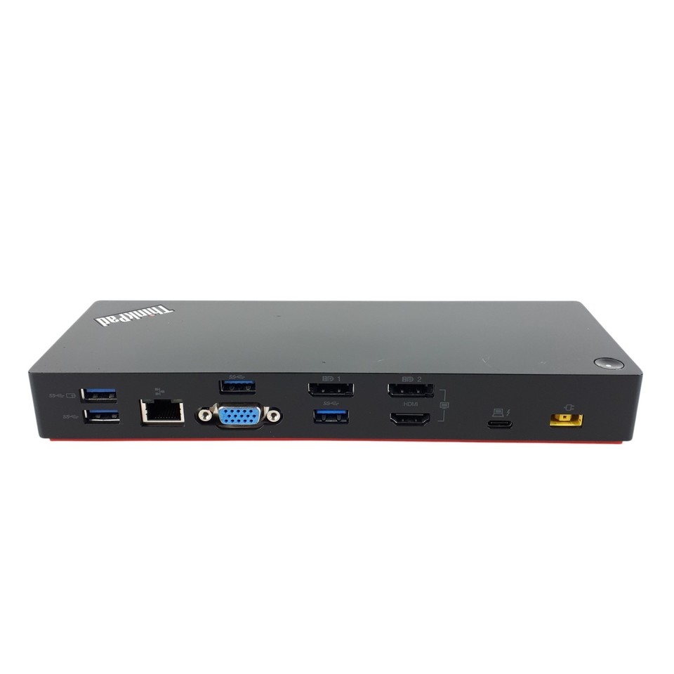 Lenovo ThinkPad Thunderbolt 3 Dock 40AC + 135W Charger + USB-C Cable ...