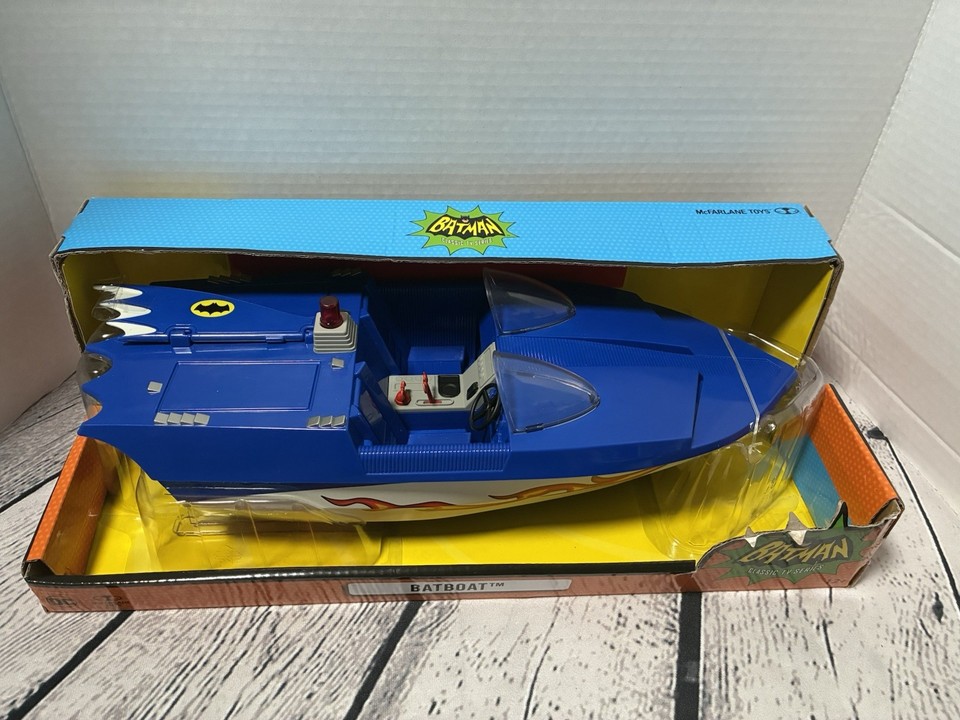 McFARLANE 2021 DC COMICS BATMAN 66 CLASSIC TV SERIES BATBOAT 16 ...