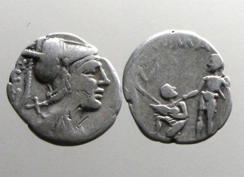 VETURIA 1 SILVER DENARIUS___Roman Republic___MARS & SACRIFICIAL PIG | eBay