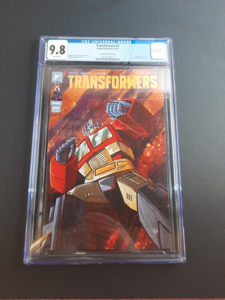Transformers #1 CGC 9.8 NM FEDERICI EXCLUSIVE Limited Edition McFarlane ...