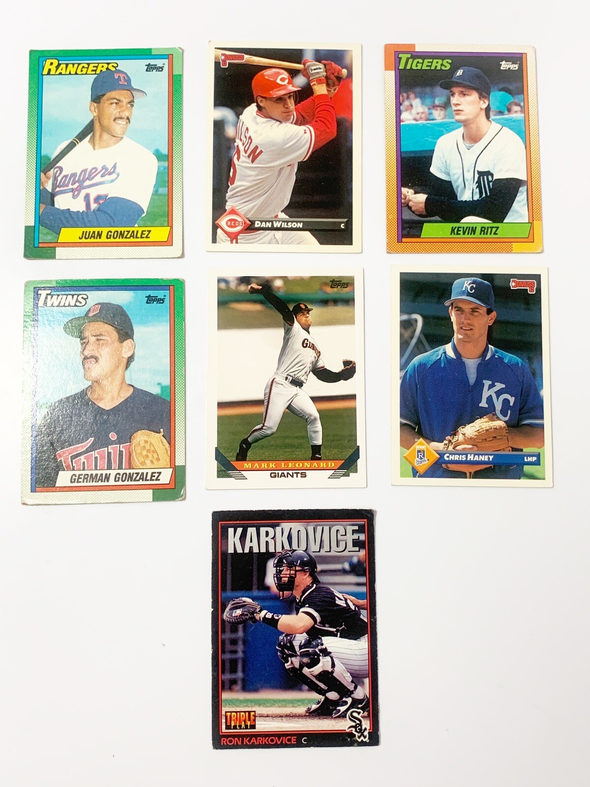 Vintage Baseball MLB Cards Topps 1990 1992 1993 7 Cards | eBay