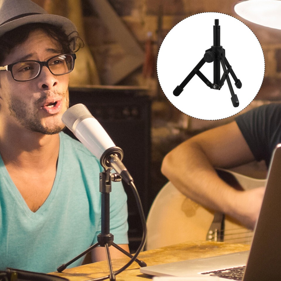 Table Microphone Stand Desktop Microphone Stand Desktop Tripod Stand | eBay