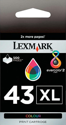 New Genuine Lexmark 43XL Ink Cartridge X Series X4975 X6570 X6575 Z ...