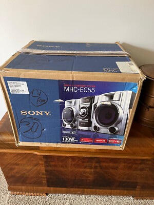 3PC Sony MHC-EC55 130 Watt 3 CD Changer Tuner Component Stereo System W ...
