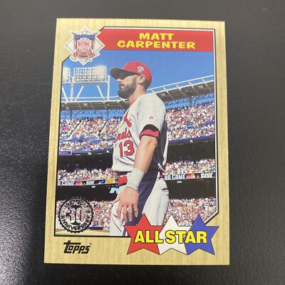 2017 Topps Matt Carpenter 1987 Topps #87-109 - St. Louis Cardinals ...