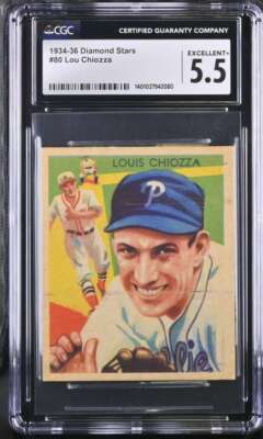 1934-36 DIAMOND STARS #80 LOU CHIOZZA 5.5 EXCELLENT+ PHILLIES 510 | eBay