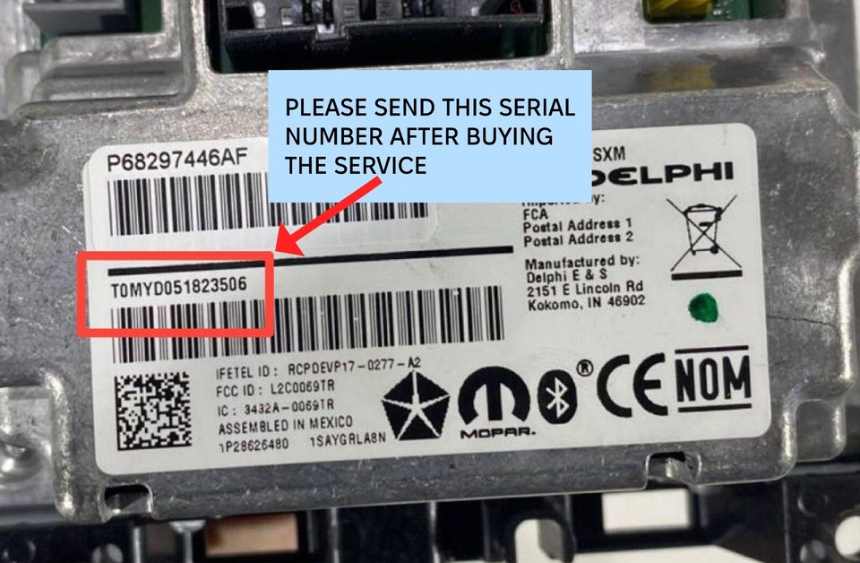 Chrysler Dodge Jeep Ram radio code service | eBay