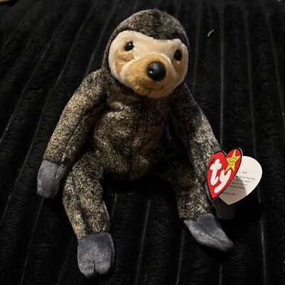1999 TY Original Beanie Babies Slowpoke The Sloth With Heart Tag | eBay