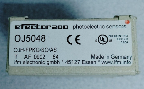 IFM EFECTOR200 OJH-FPKG/SO/AS OJ5048 PHOTOELECTRIC SENSOR 10-30VDC NEW QUANTITY! | eBay